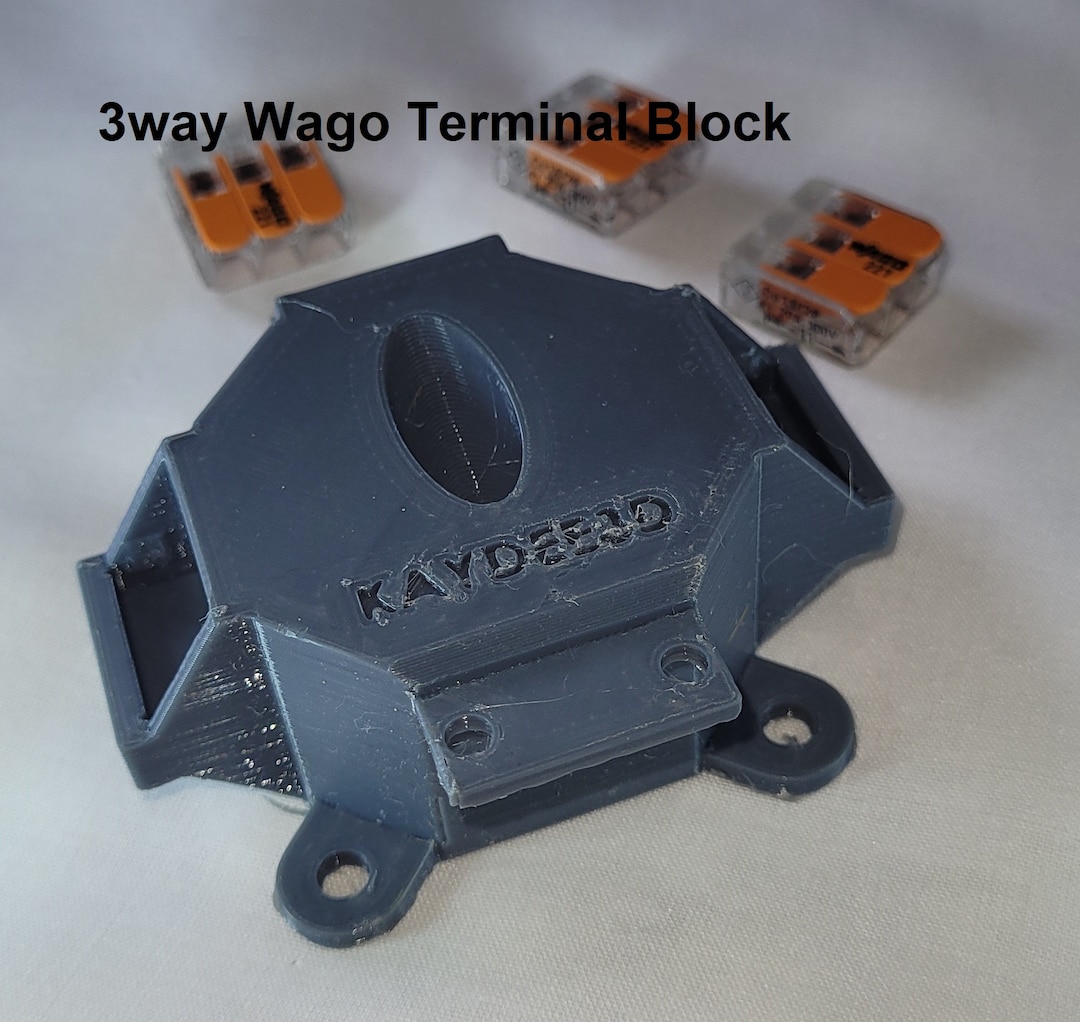 3way Wago Terminal Block Securely Connect or Join Electrical Cables ...