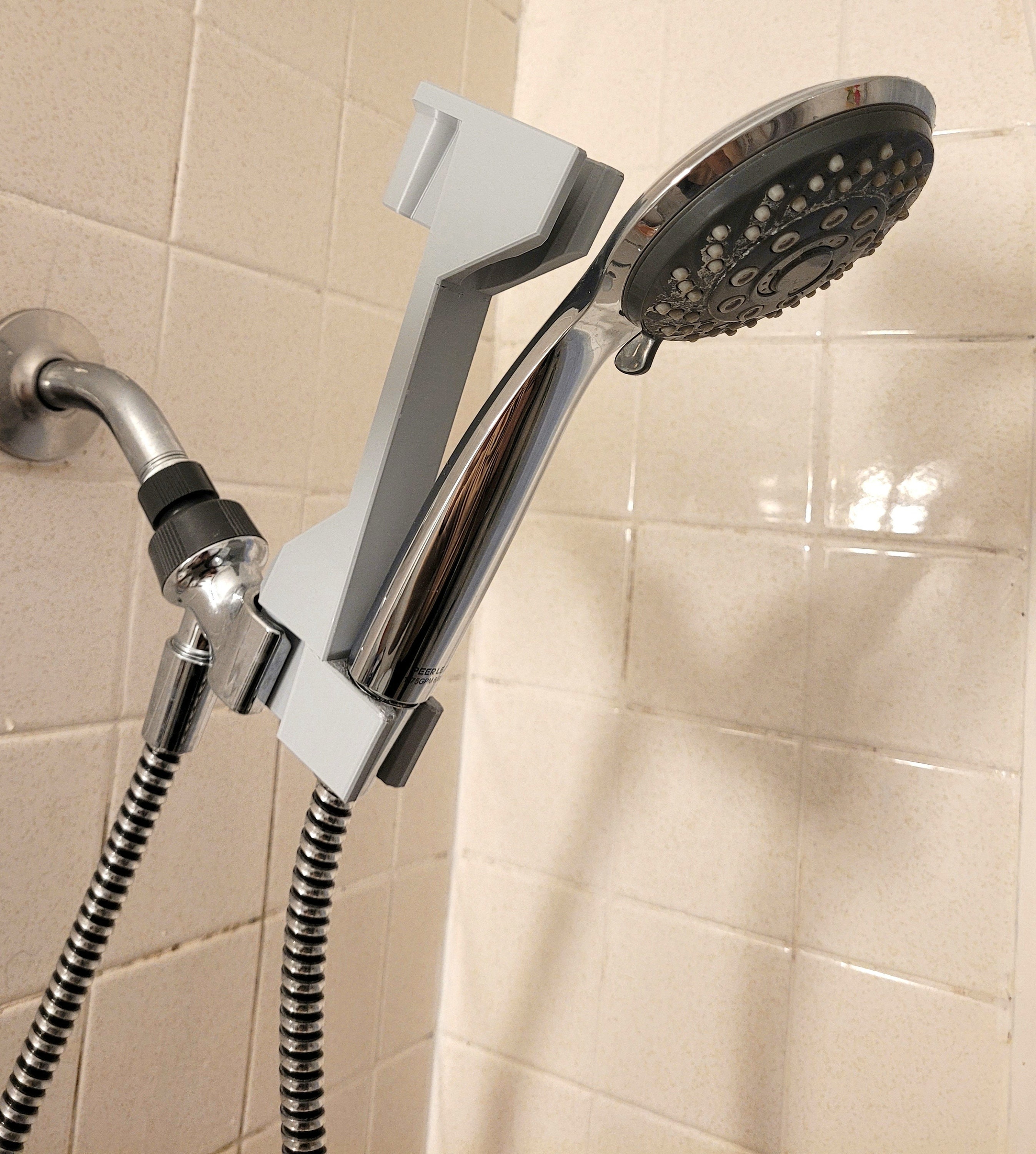 Shower Head Height Adjuster: Extends 8", No Plumbing - Etsy