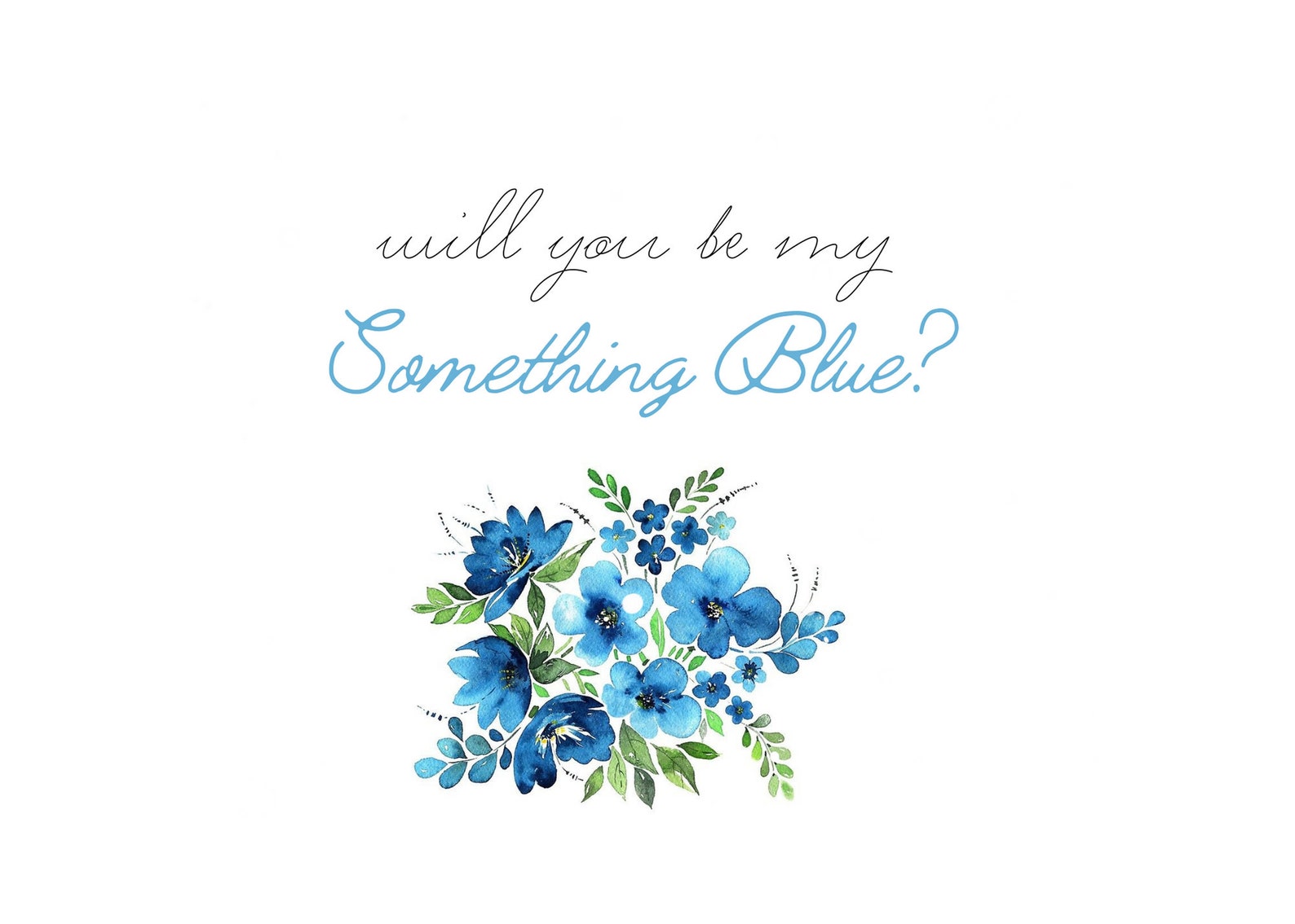 Something Blue Crew Proposal Vibrant Floral - Etsy