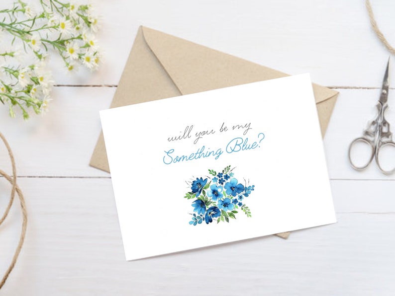 Something Blue Crew Proposal Vibrant Floral - Etsy