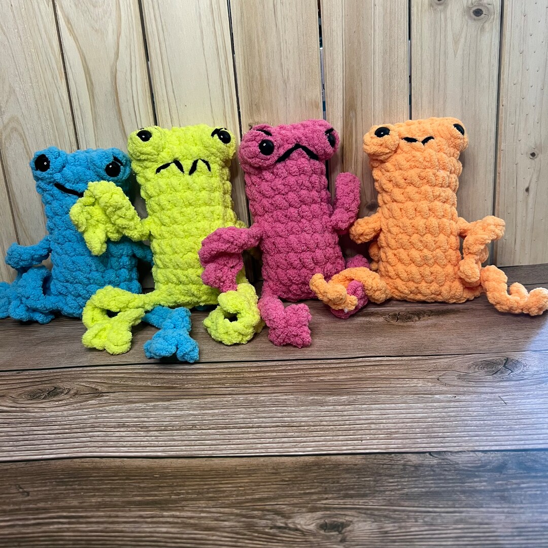 Handmade Crochet Long Legged Frog - Etsy