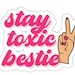 Bestie, Please Let Me Merge Bumper Sticker Cute Bumper Stickers Girly ...
