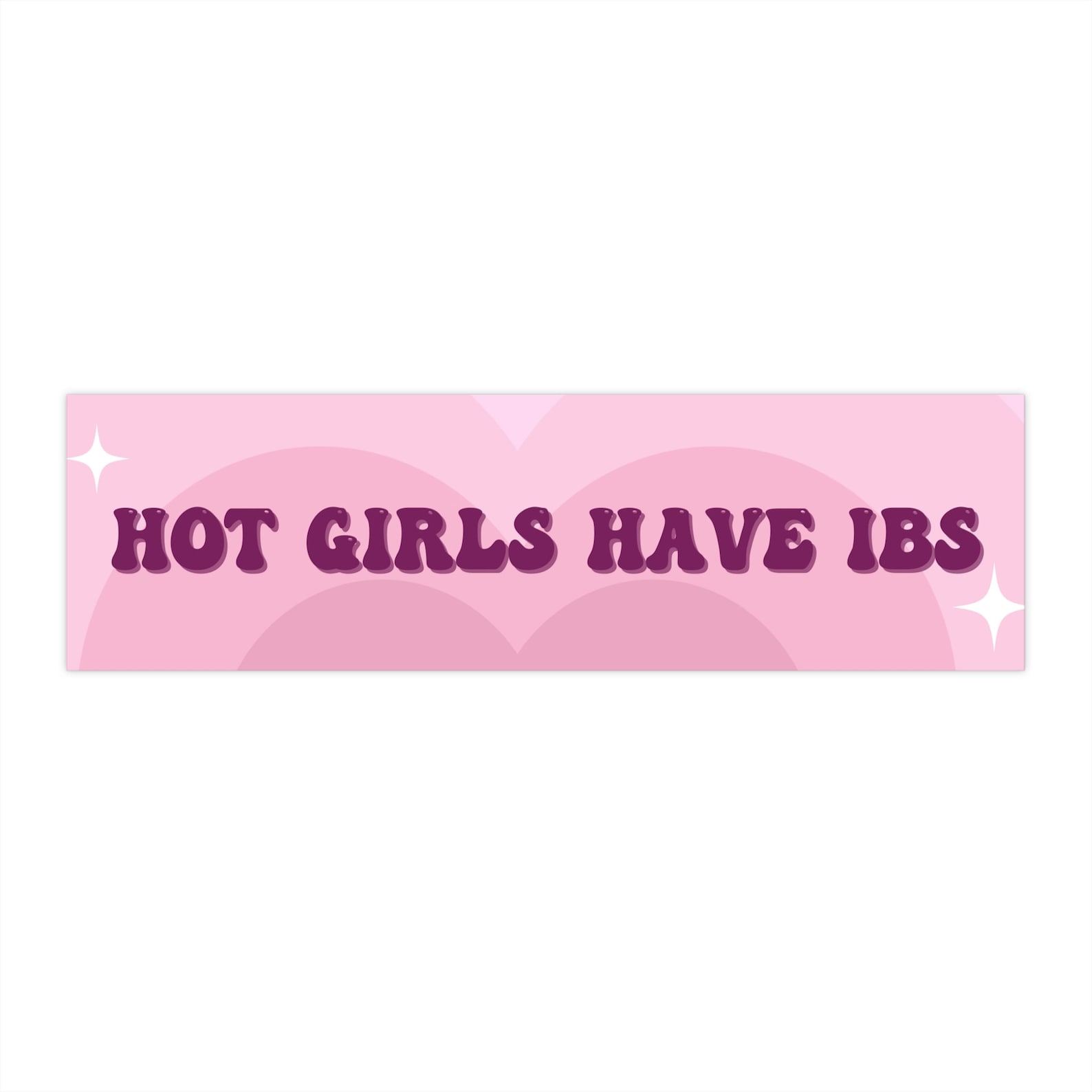 Hot Girls Have IBS Bumper Sticker Gen Z Funny Pink Cute Car - Etsy