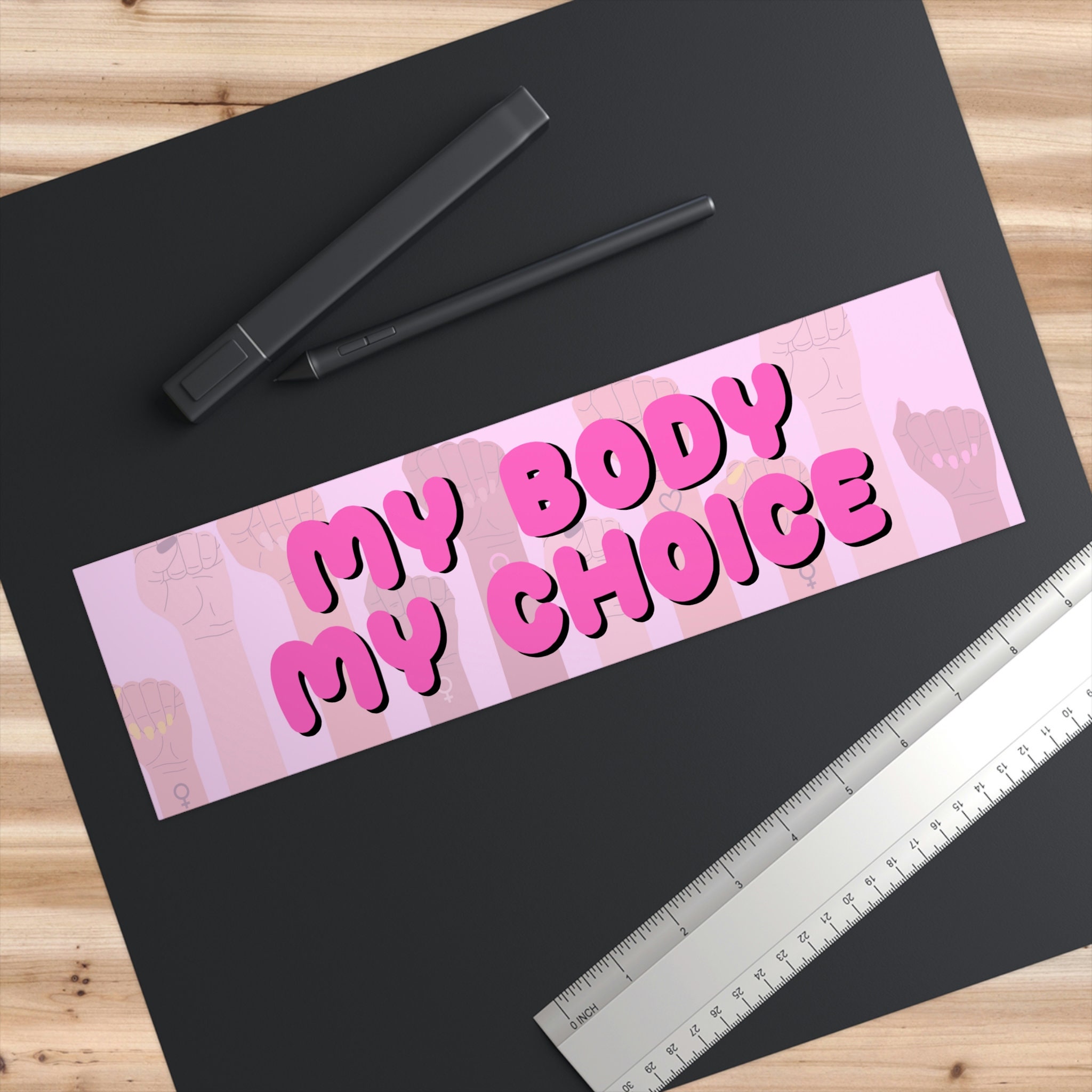 My Body My Choice Bumper Sticker Pro Choice Sticker - Etsy