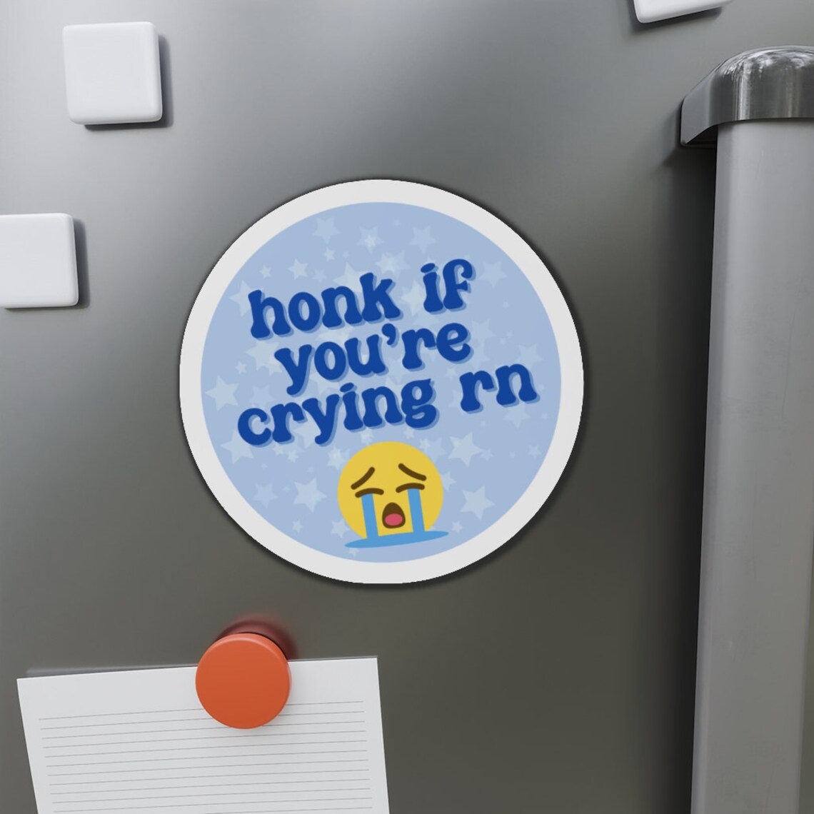 Honk If You're Crying Rn Car Magnet | Gen Z Funny Cute | Car ...