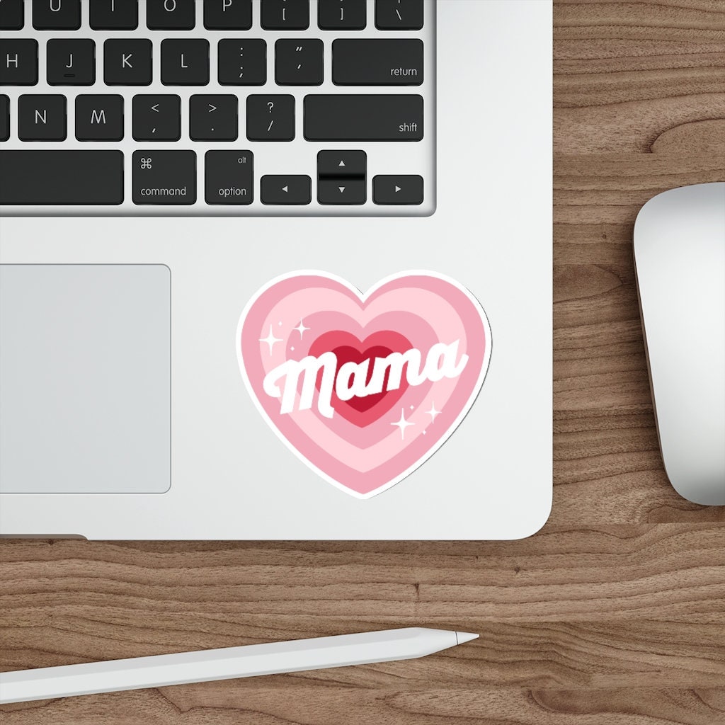 Mama Pink Heart Sticker | Gifts for Mom New Mom Mama - Etsy