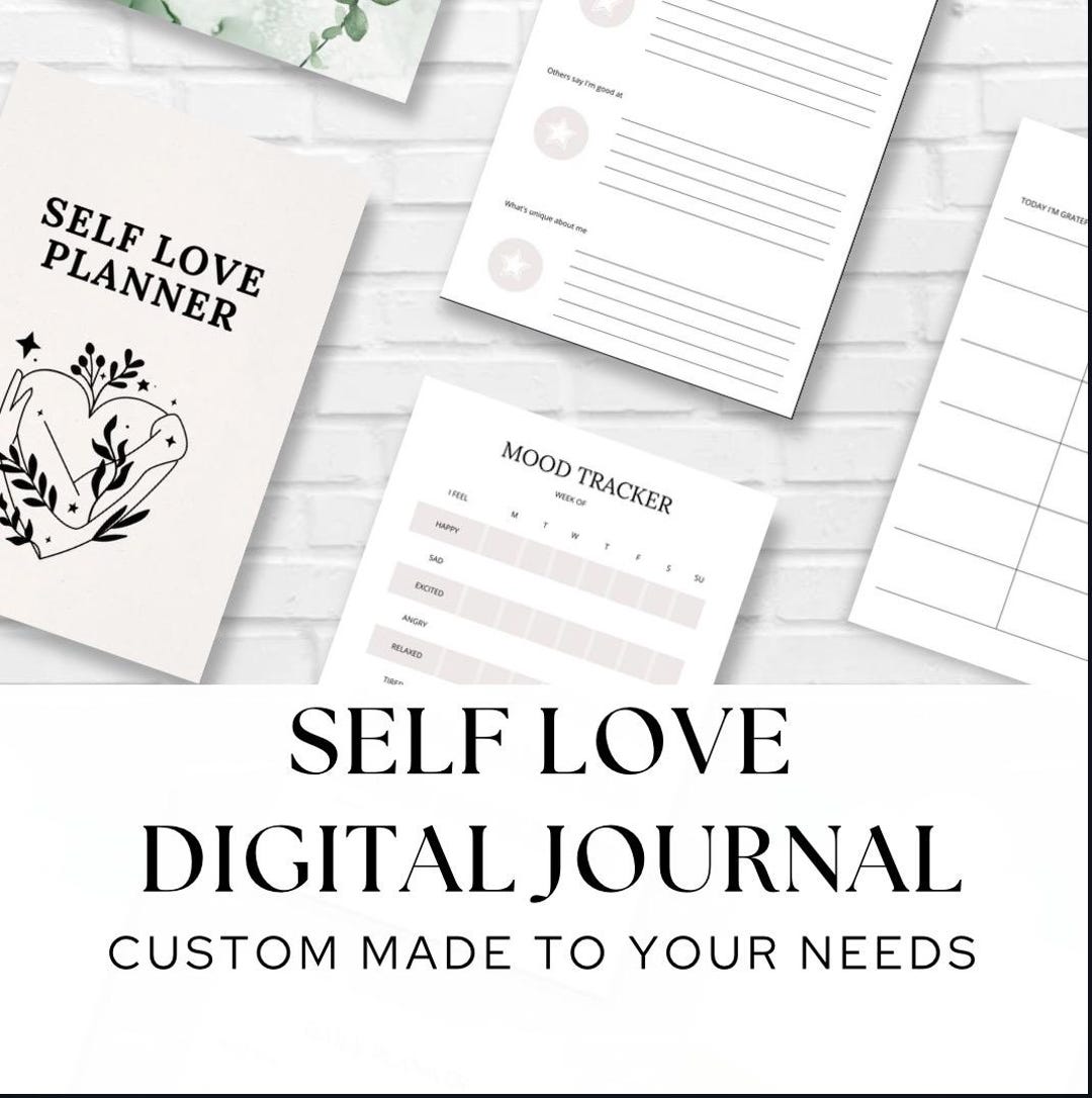Digital Self Love Journal - Etsy
