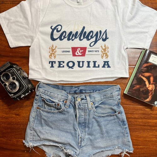 Cowboys Tequila Crop Top Cute Western Fashion Crop Top - Etsy