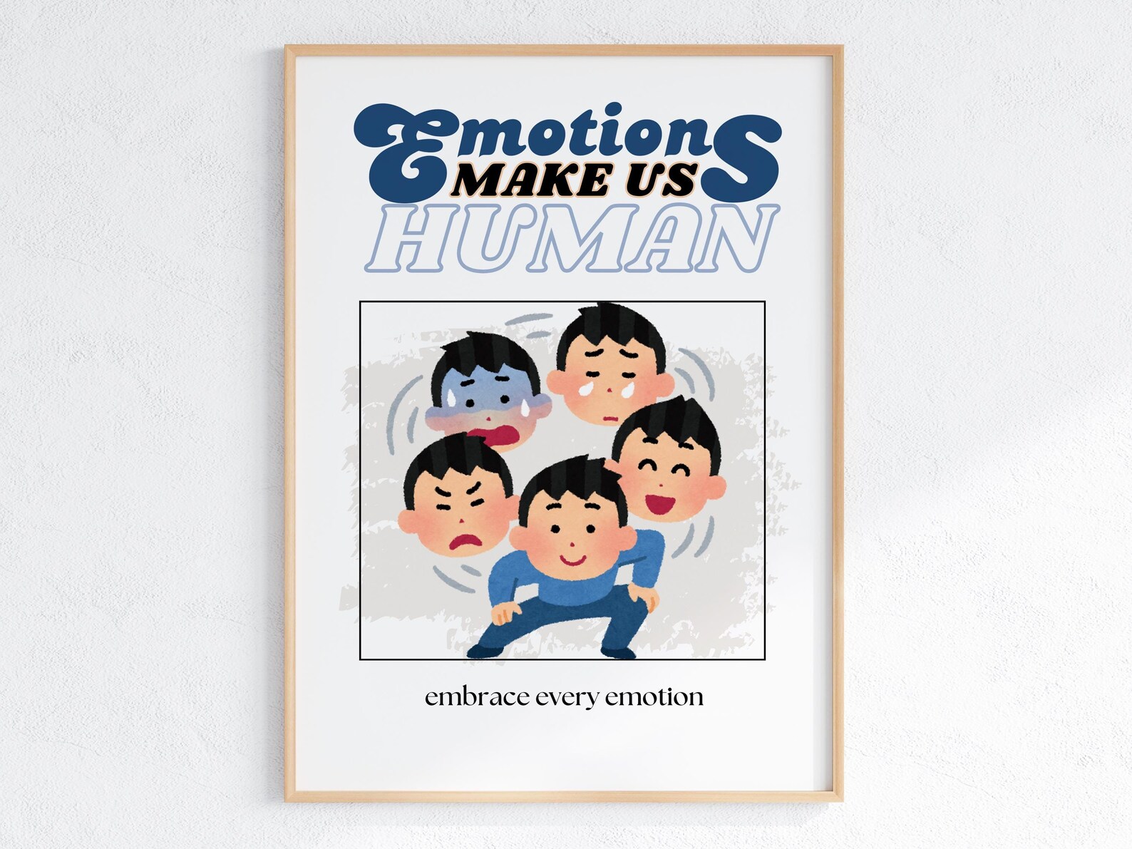Emotions Make Us Human Poster Digital Download Kids Learning Art ...