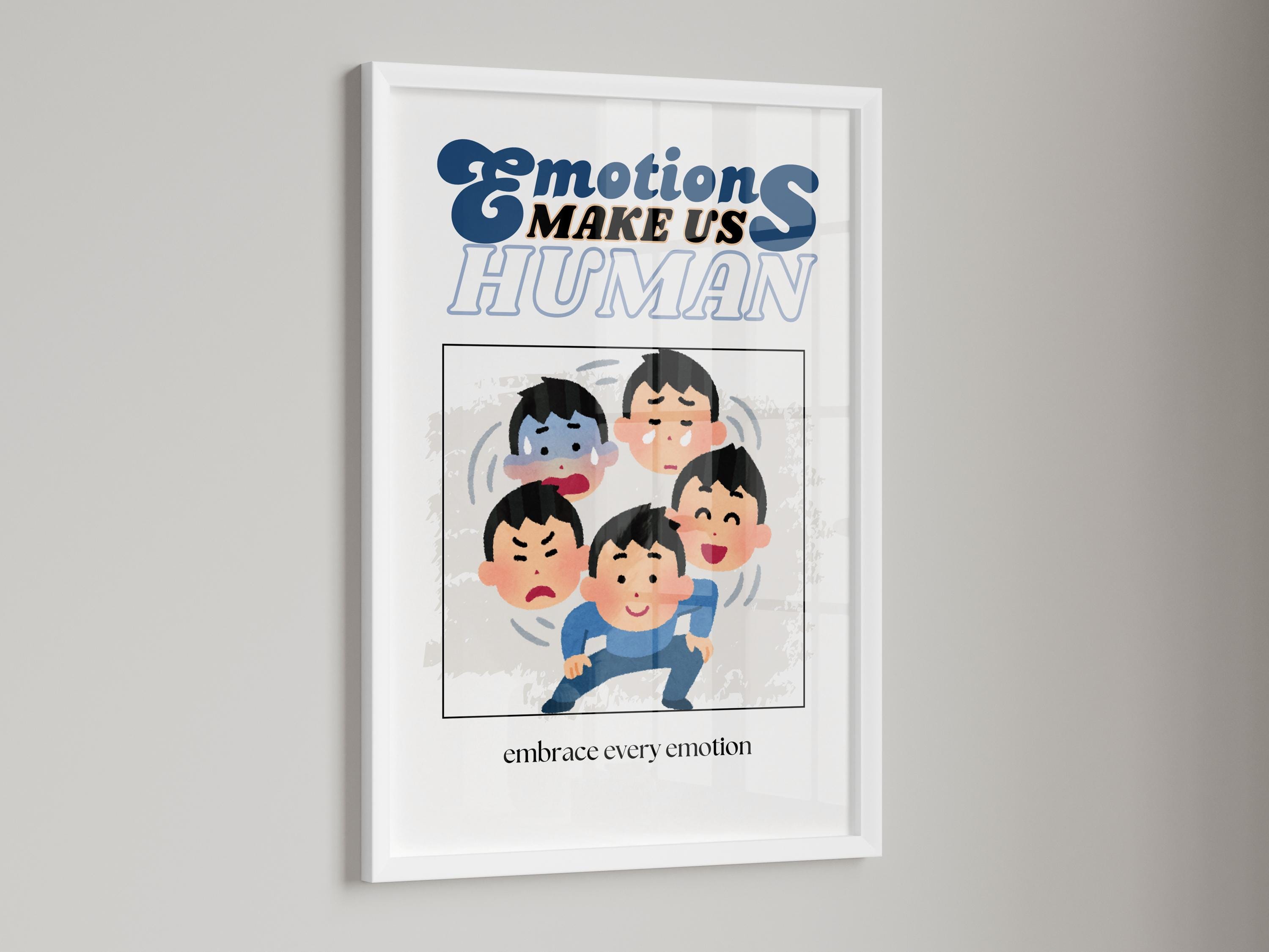 Emotions Make Us Human Poster Digital Download Kids Learning Art ...