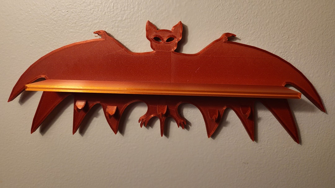 Bat Shelf Key Hook Hanger Spooky Goth Witch Wall Decor - Etsy