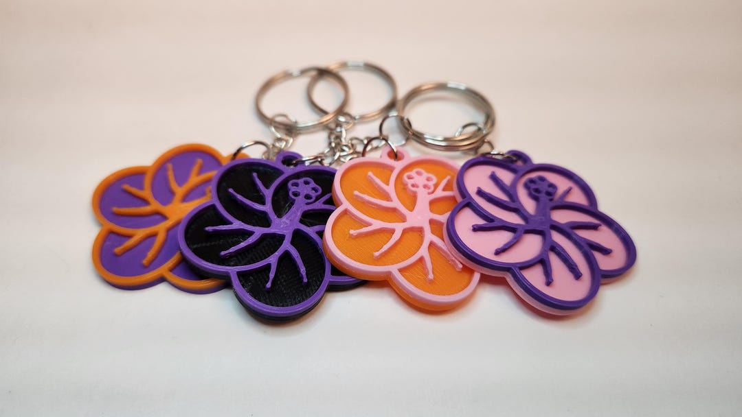 Hibiscus Flower Tropical Beach Keychain Hanger - Etsy