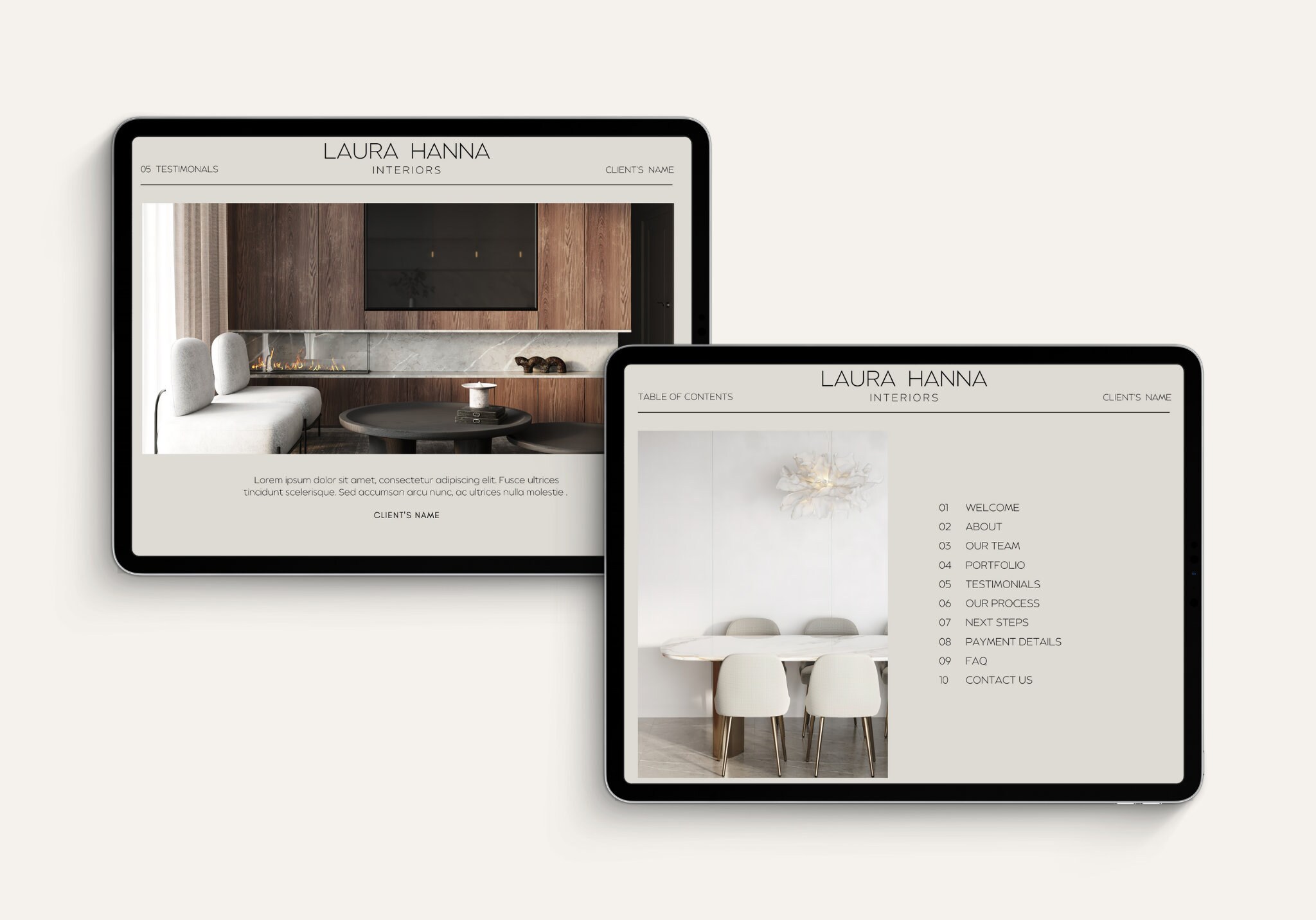 Interior Design Welcome Guide Template | Design Template | Process ...
