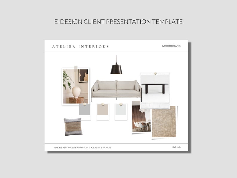 E-design Client Presentation Template Design Proposal Process ...
