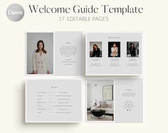 Interior Design Welcome Guide Template | Design Template | Process ...