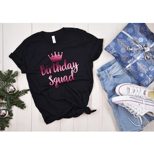 Birthday Squad Shirts, Birthday Party Shirts, Birthday Queen Shirt ...
