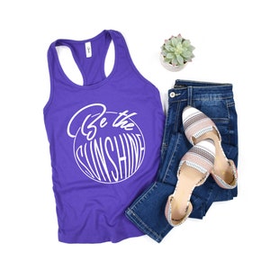 Be the Sunshine Tanks, Cute Girls Vacation Tanks, Boho Tank Tops, Beach ...