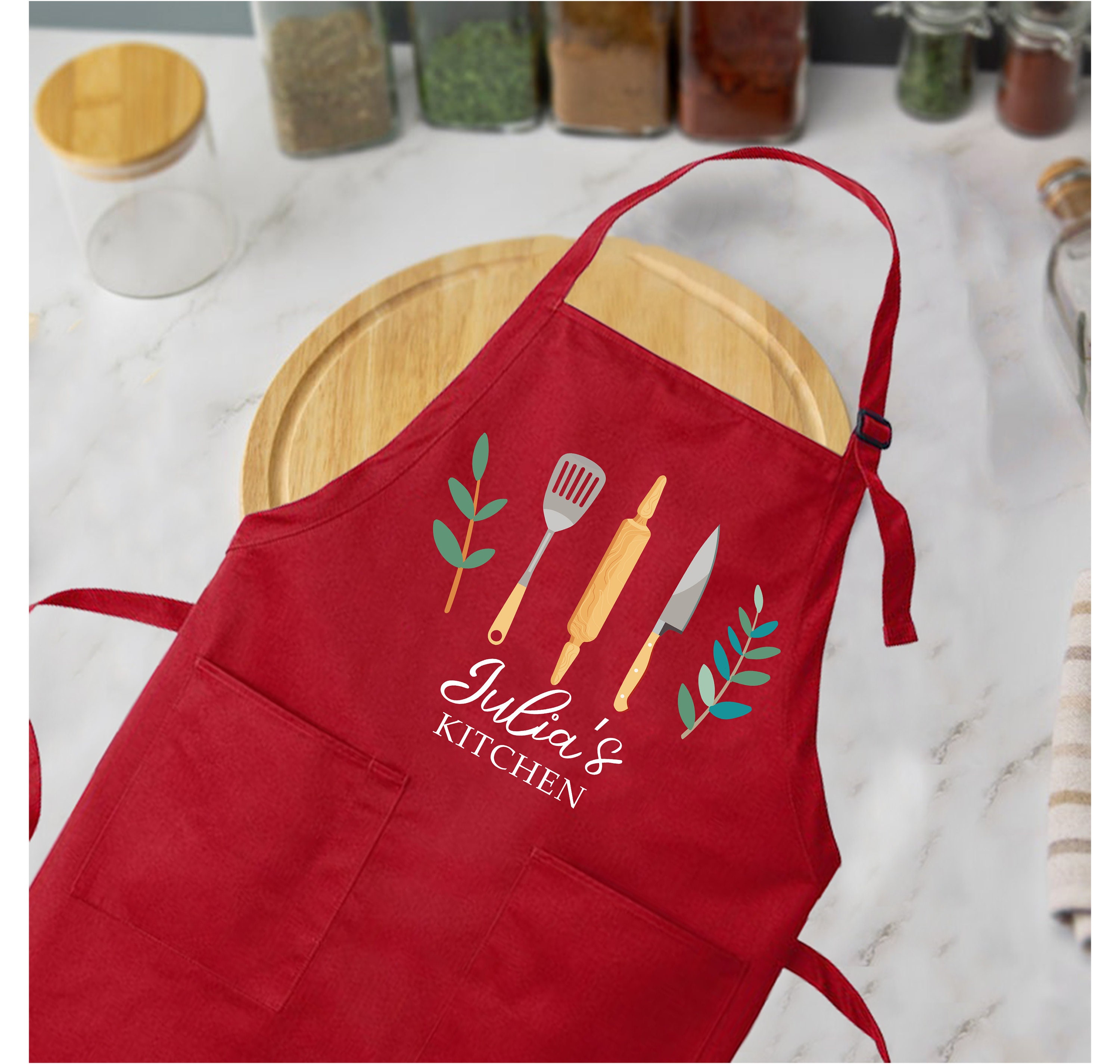 Personalized Apron With Pockets Custom Apron Custom Mens - Etsy