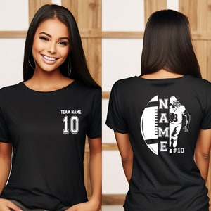 Customized Football Shirt, Custom Team Name Shirt, Your Name Football ...