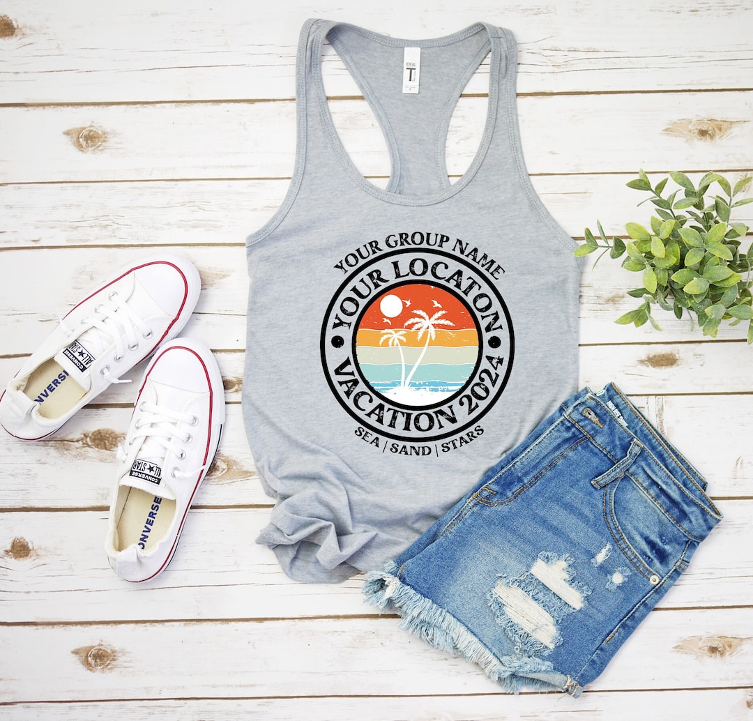 Custom Summer Tanks, Custom Family Vacation Shirt, Family Vacation ...