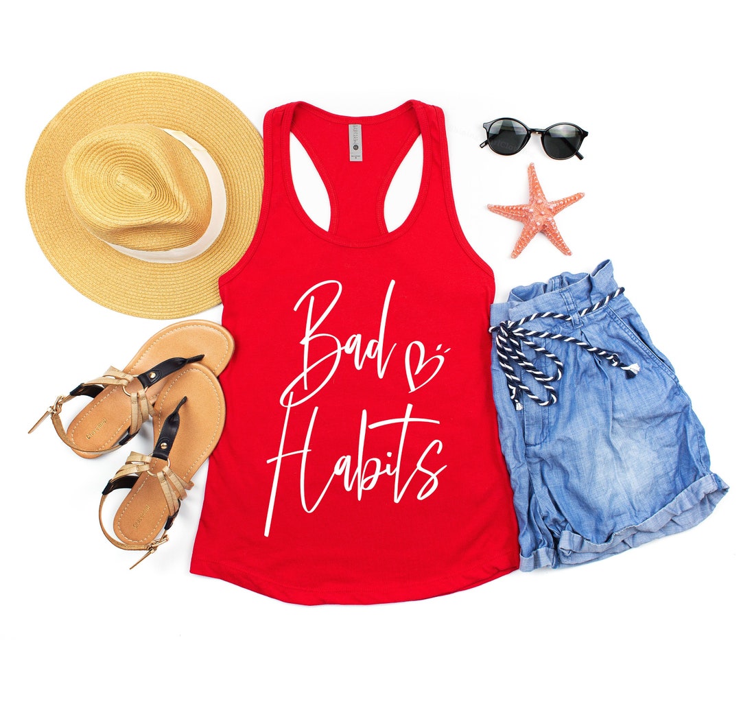 Bad Habit Tank Tops, Inspired by a Music Video, My Bad Habits, Song ...