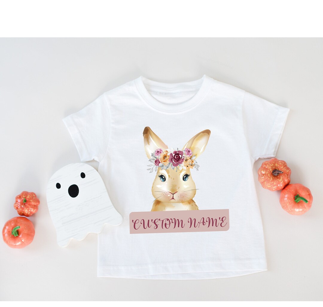 Personalized Easter Bunny Shirt: Custom Girls Easter Outfit - Etsy
