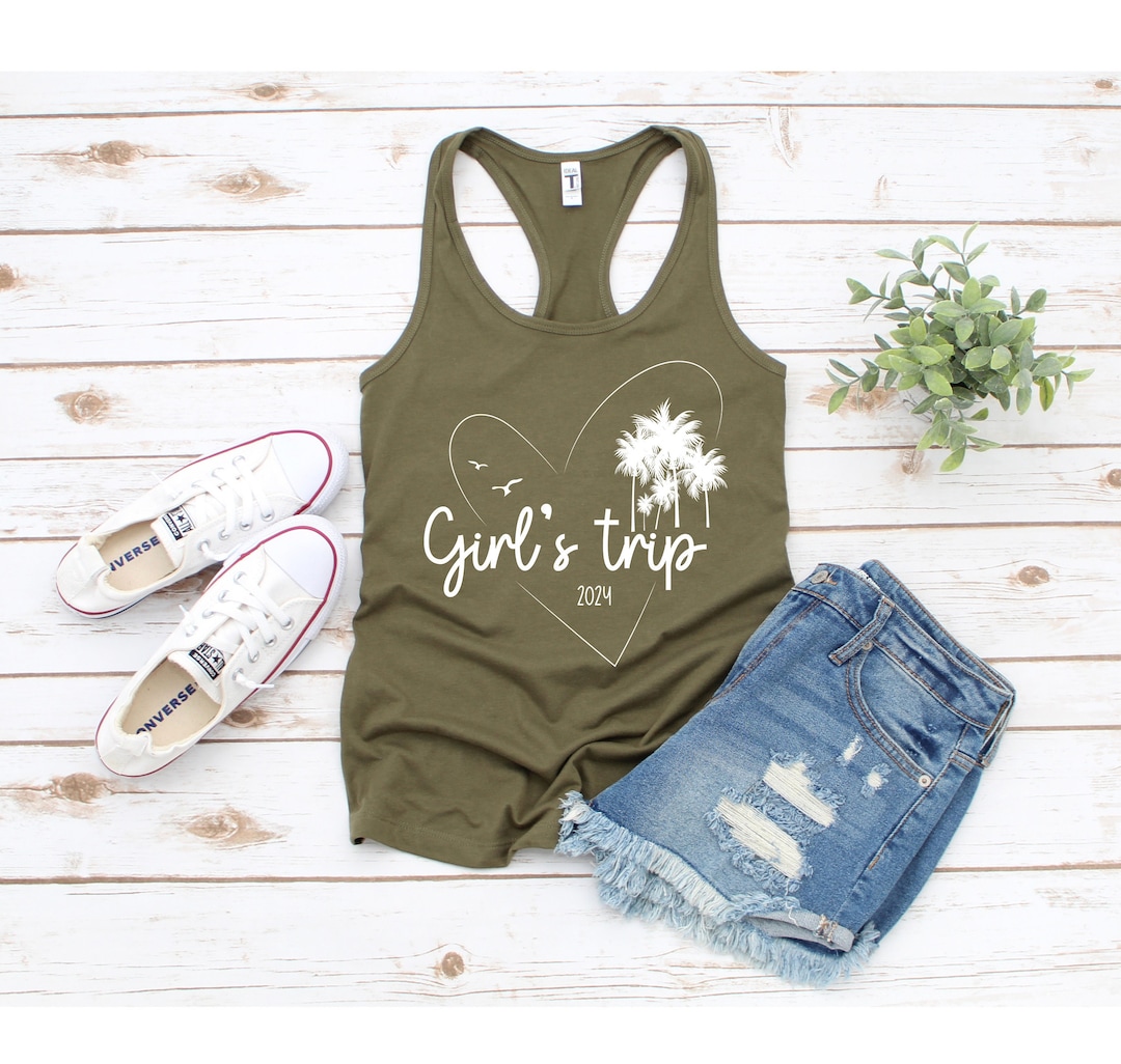 Girl's Trip 2024 Tanks, Girls Trip Tank Tops, Girls Weekend Shirt ...