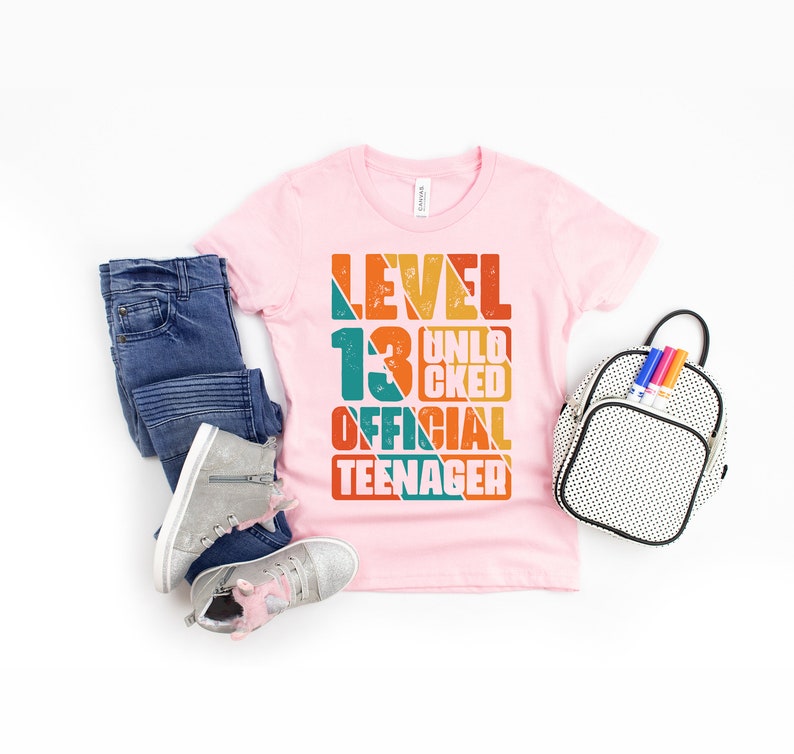 Level 13 Unlocked Official Teenager Birthday Shirt Official - Etsy