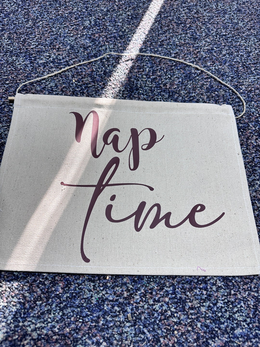 Nap Time Canvas Hanging Sign - Etsy