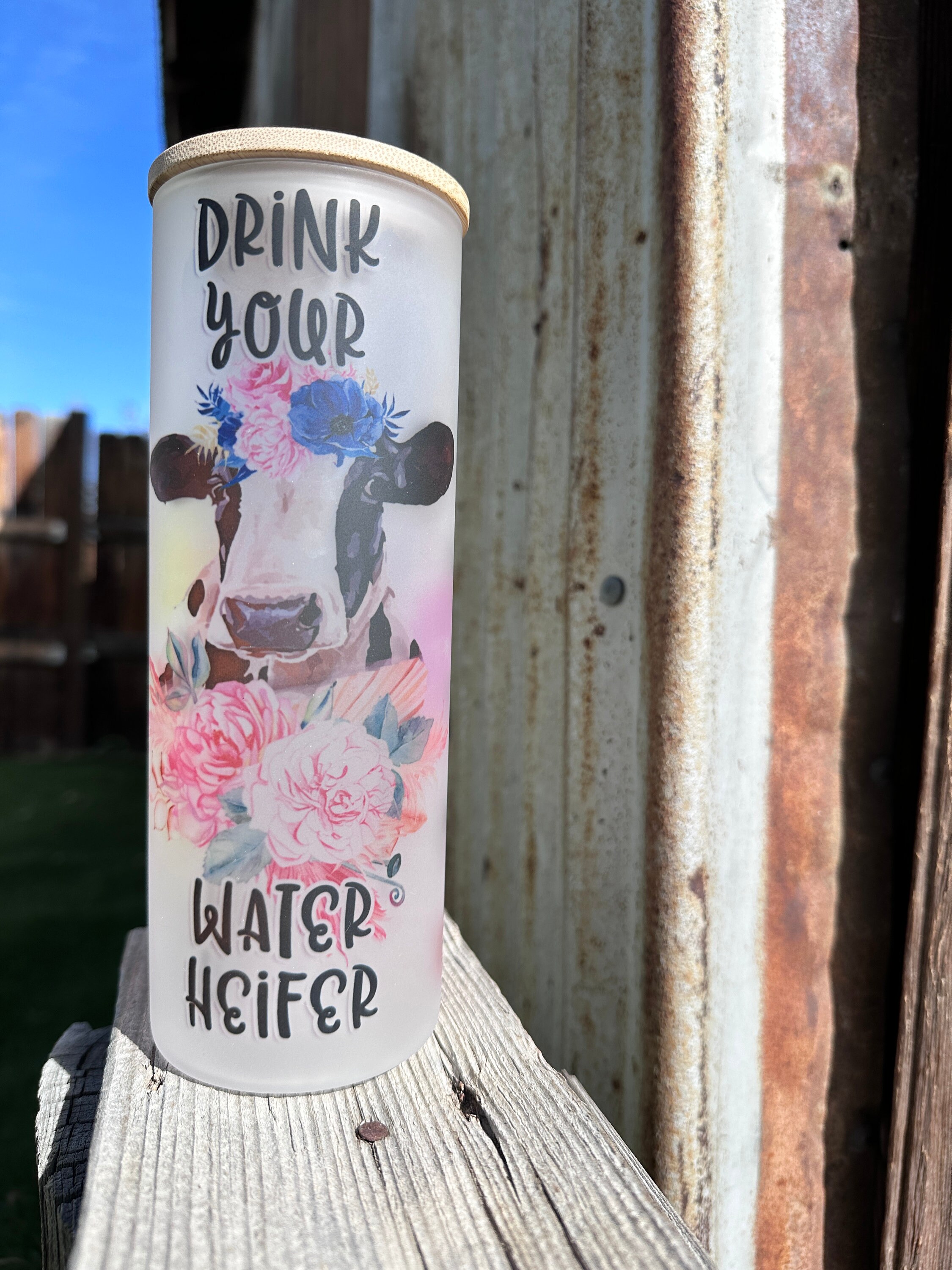 Drink Your Water Heifer 25 Oz Tumbler - Etsy