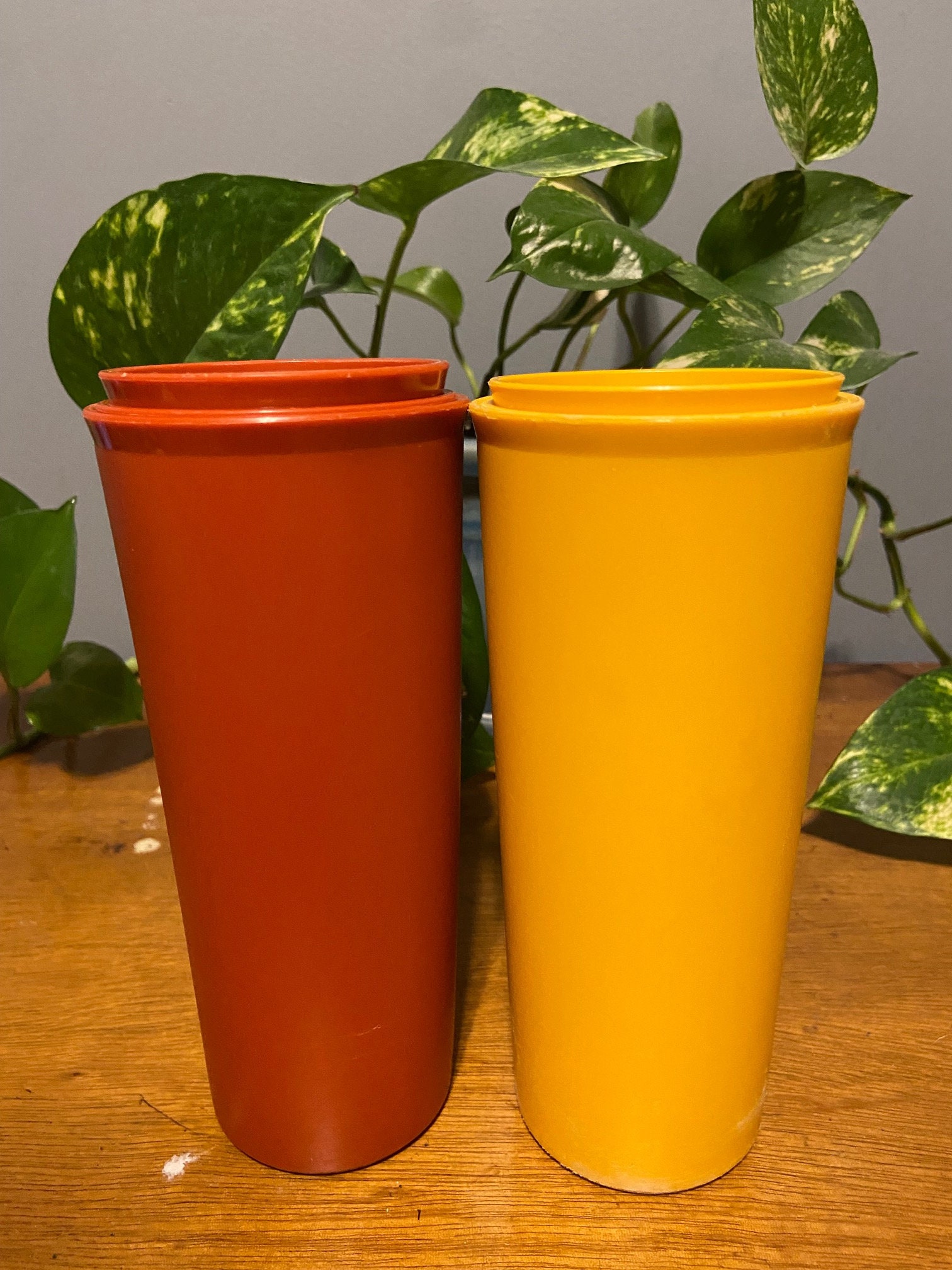 Vintage Tupperware Nesting Stackable Cups Two Set of Three - Etsy