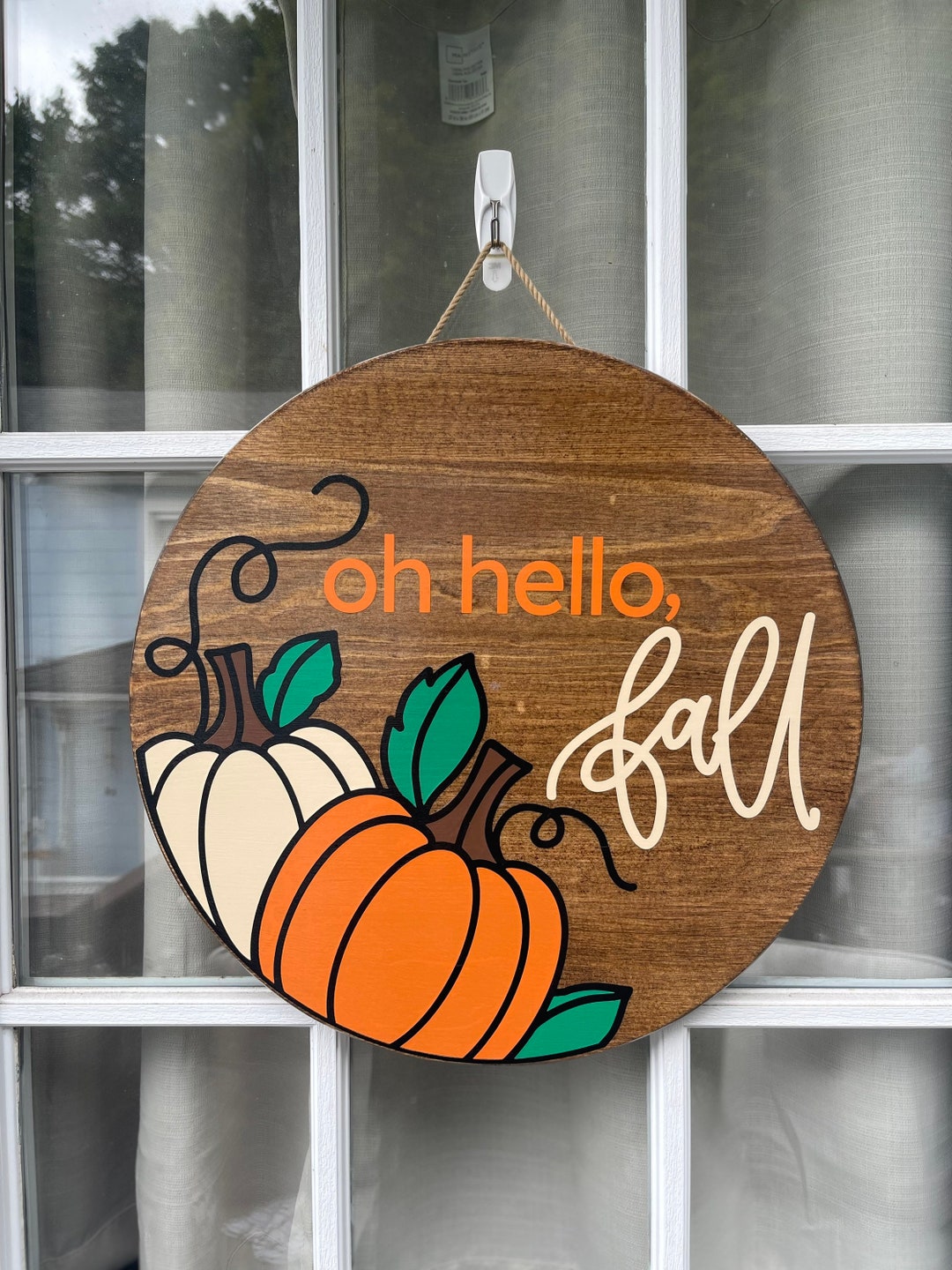 Oh Hello Fall Welcome Sign - Etsy