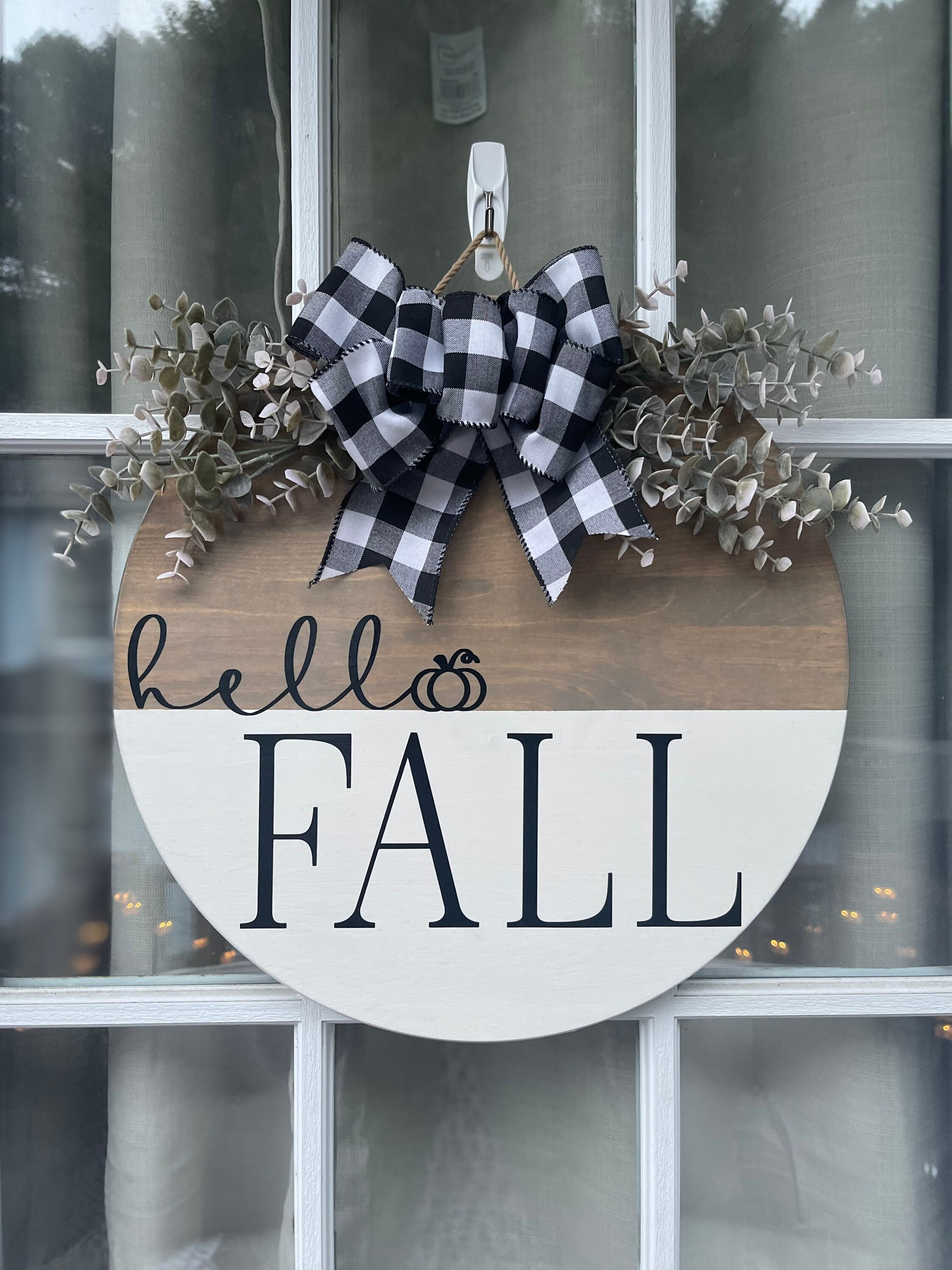 Hello Fall Welcome Sign - Etsy