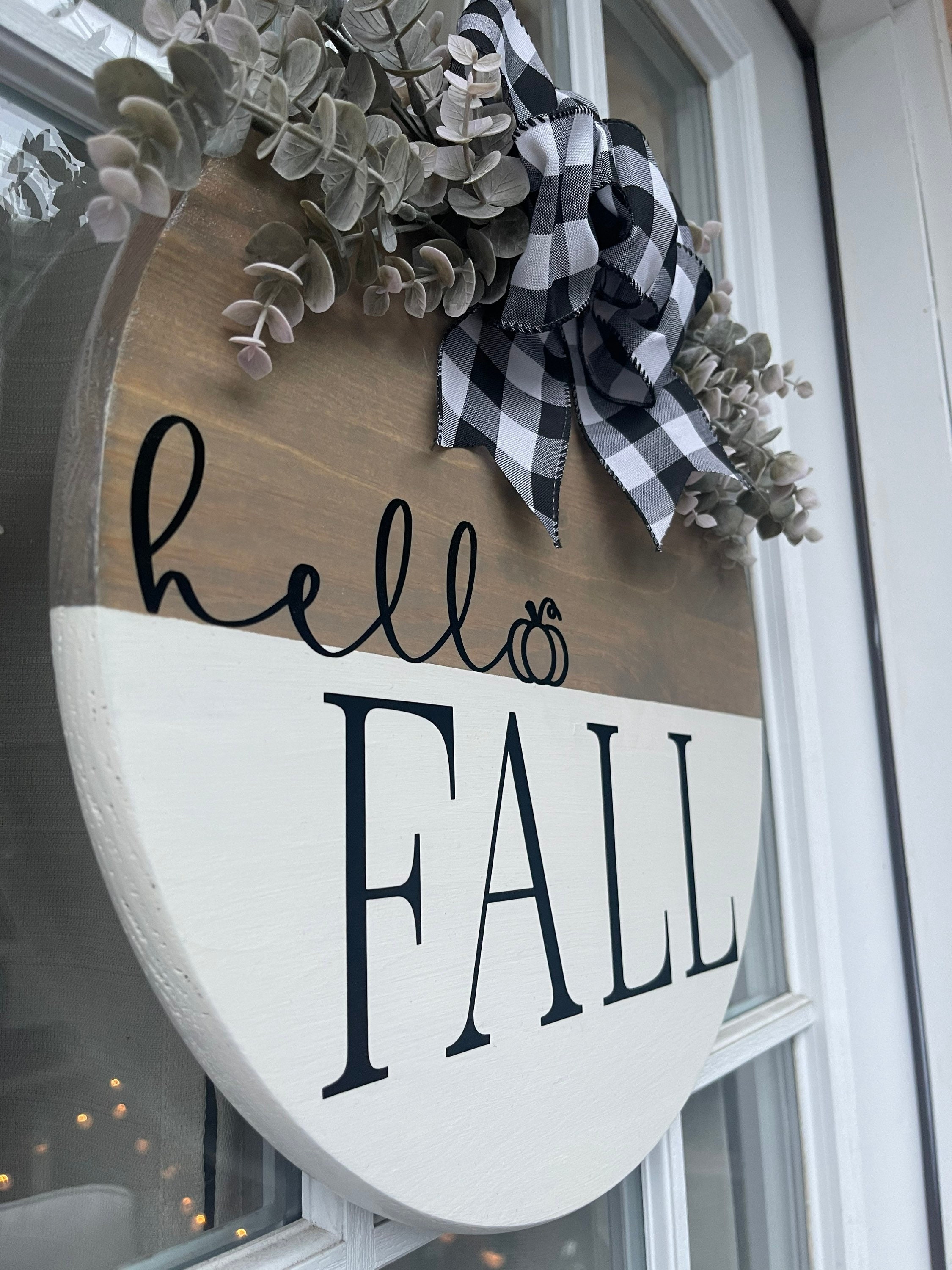 Hello Fall Welcome Sign - Etsy