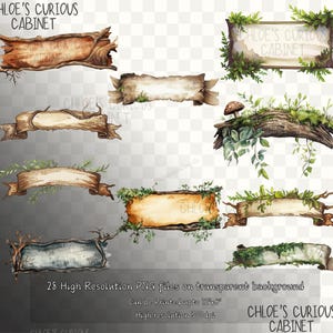 Adventure Themed Ribbon Banner PNG, Scroll Blank Labels Scrapbooking ...