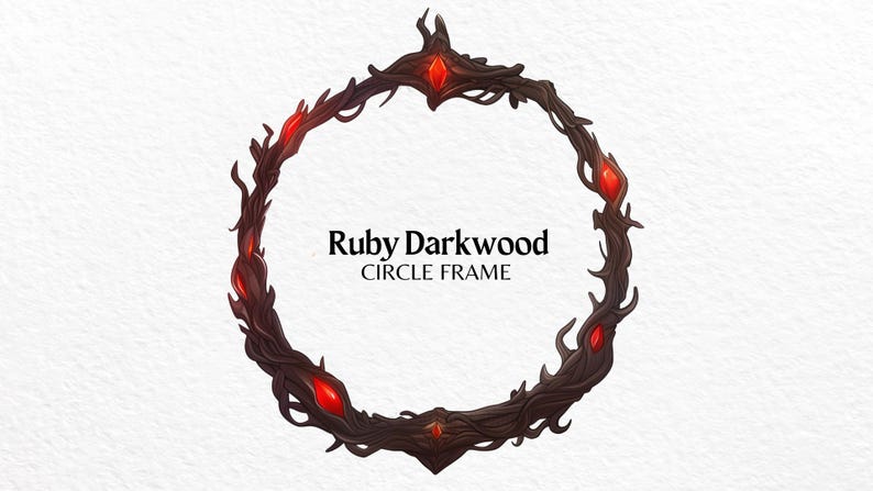 Ruby Darkwood Circle Border – Fantasy RPG Token Frame for VTT, Dnd ...