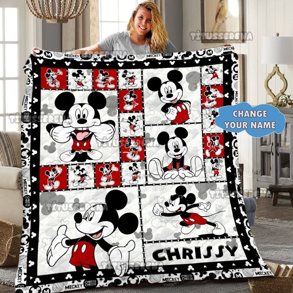 Mickey Mouse Blanket - Etsy