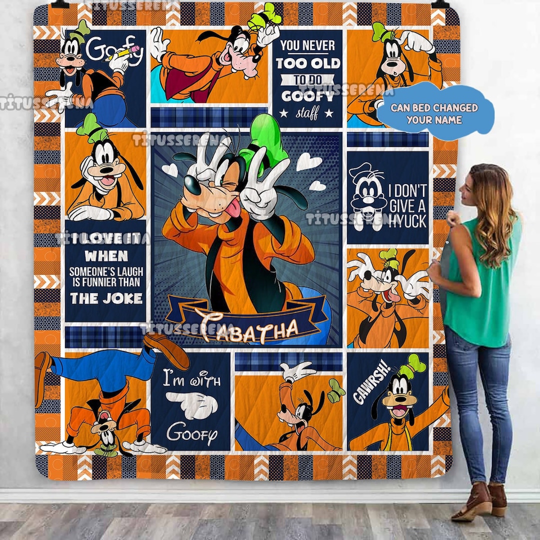 Personalized Goofy Quilt Blanket Goofy Bedding Set Goofy - Etsy