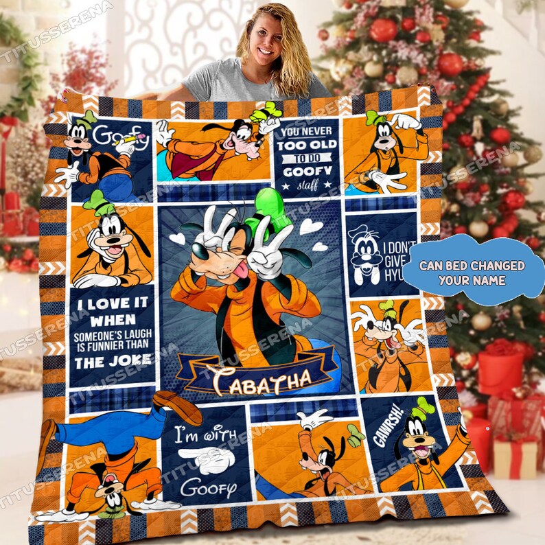 Personalized Goofy Quilt Blanket Goofy Bedding Set Goofy - Etsy