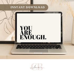 Self Love Desktop Wallpaper Organizer | Computer Wallpaper | Neutral ...