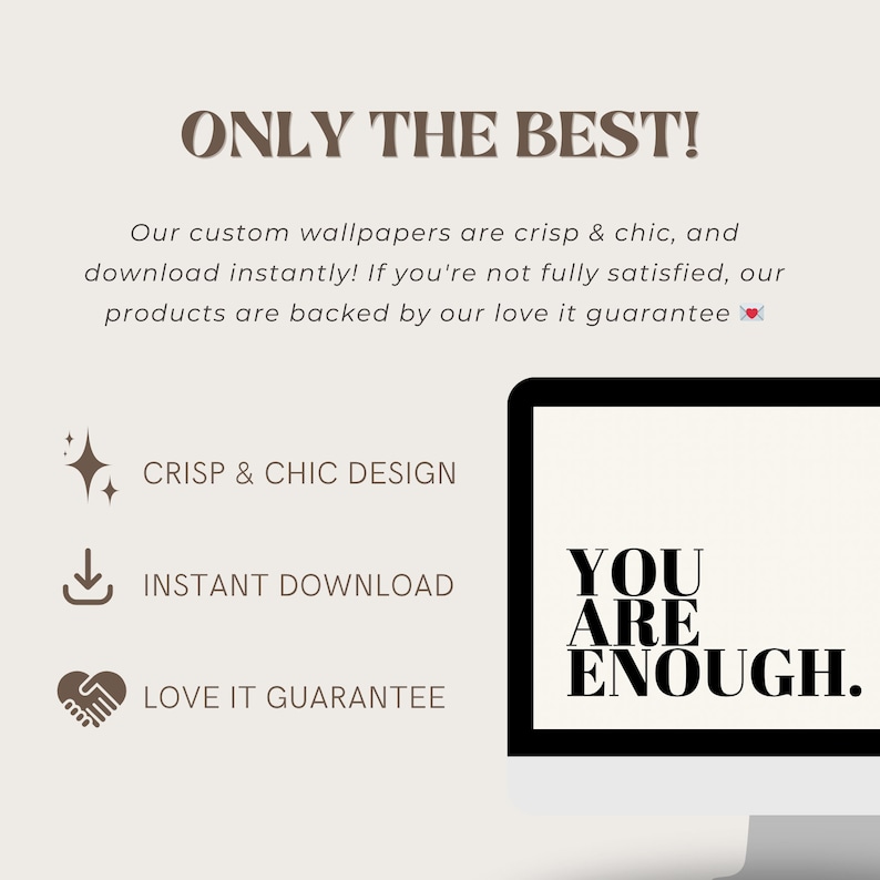 Self Love Desktop Wallpaper Organizer | Computer Wallpaper | Neutral ...