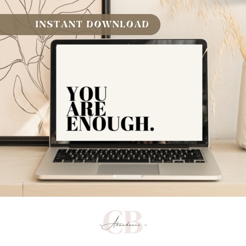 Self Love Desktop Wallpaper Organizer | Computer Wallpaper | Neutral ...