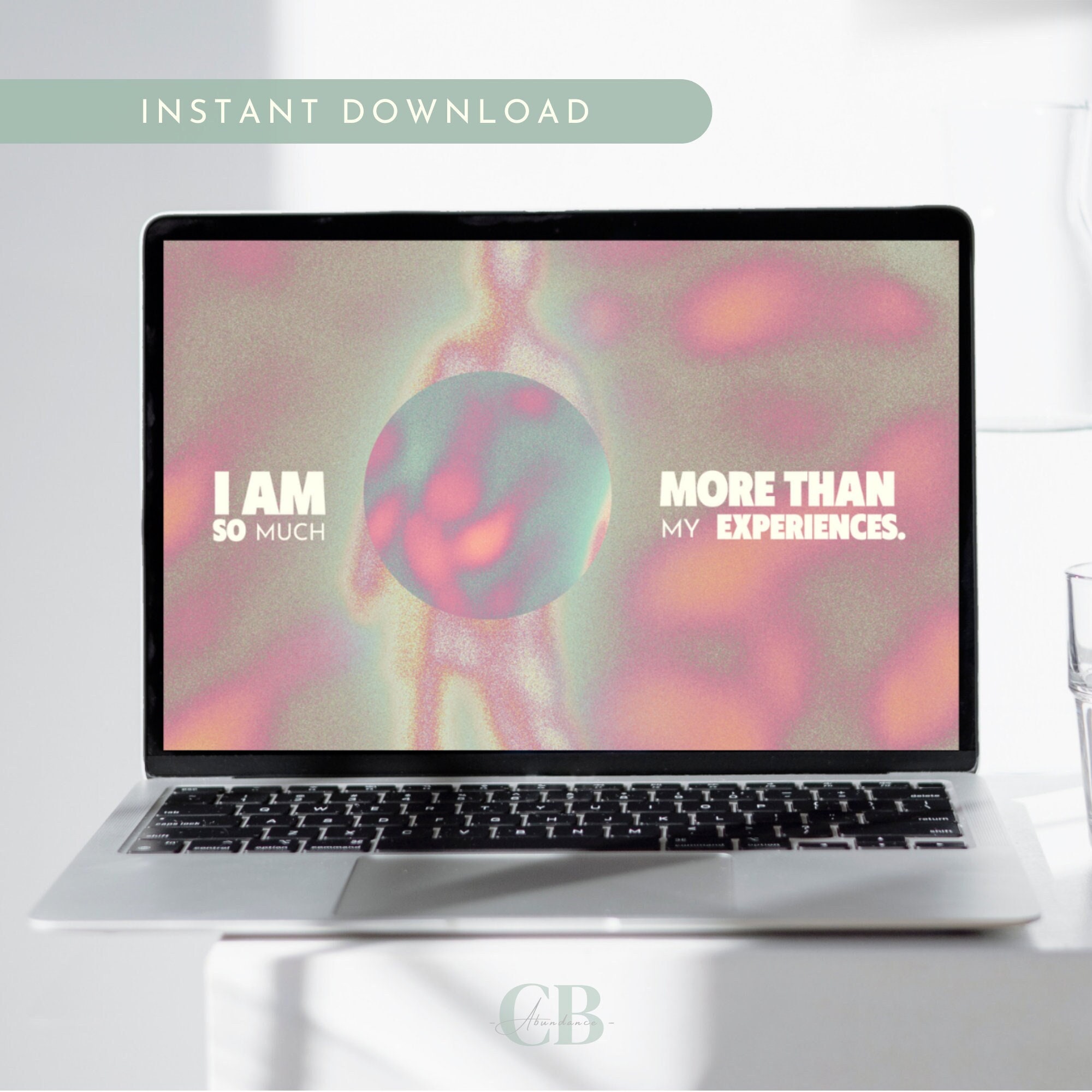 Aesthetic Aura Desktop Digital Wallpaper | Colorful Neutral Aesthetic ...