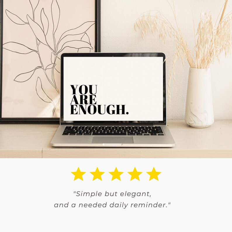 Self Love Desktop Wallpaper Organizer | Computer Wallpaper | Neutral ...