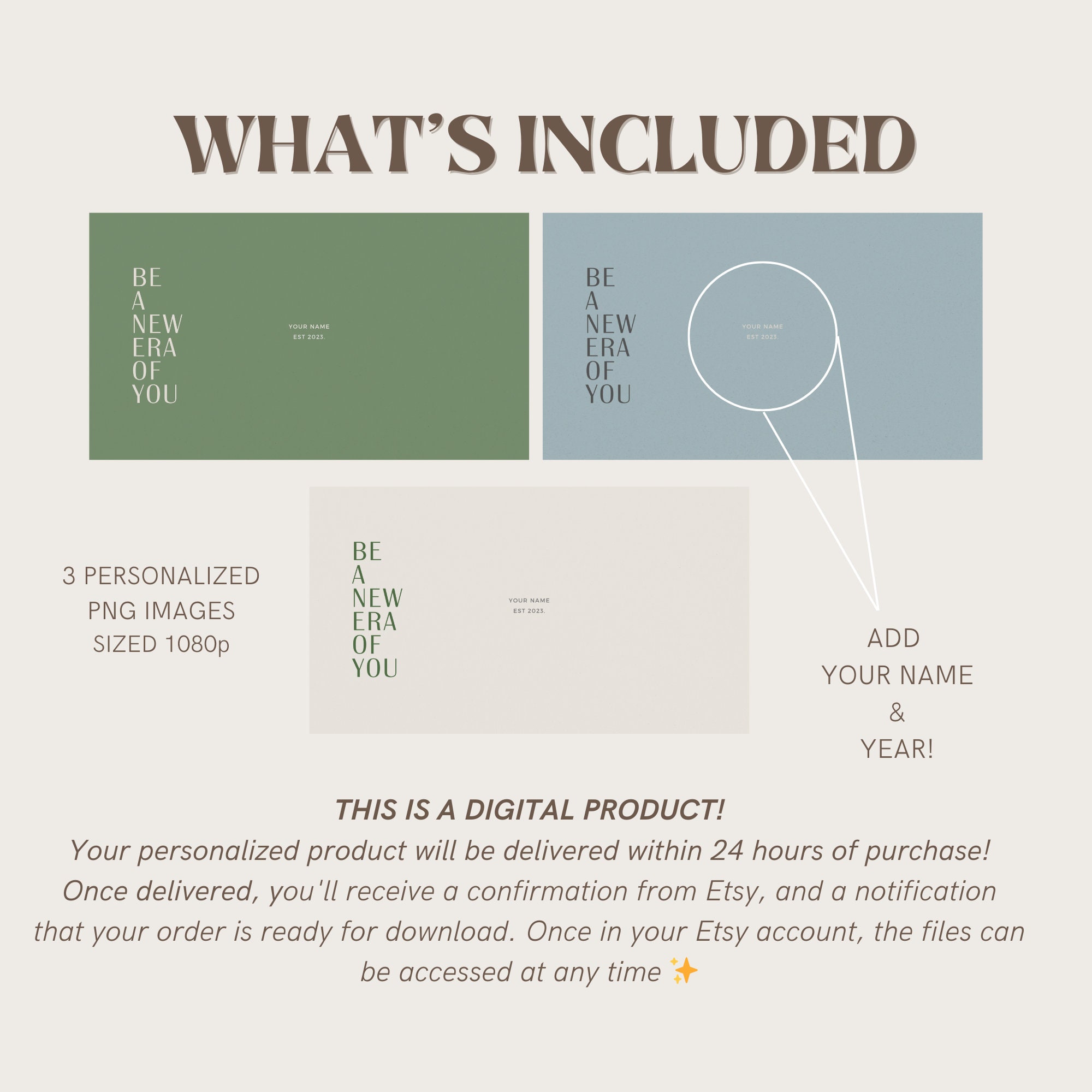 Chic Minimalist Desktop Wallpaper | 3 Variations | Beige, Green, and ...