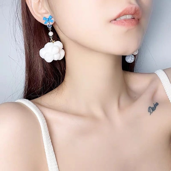 Cloud Earrings - Etsy