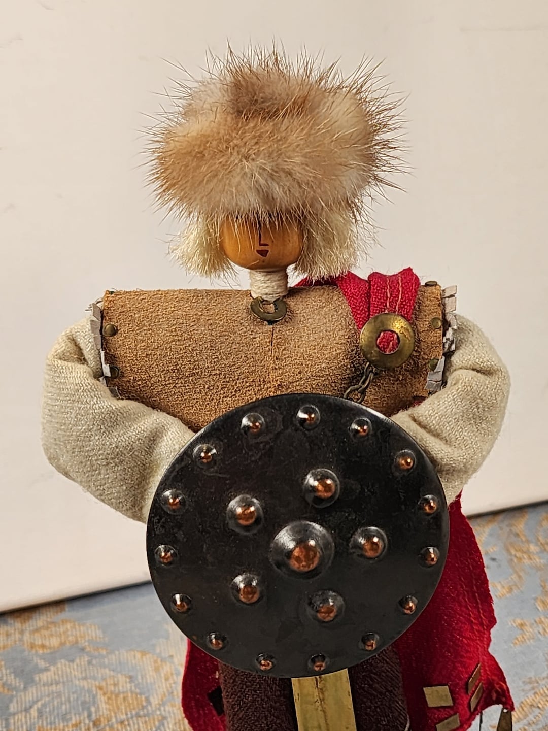 Vintage Folkart Viking Doll Figurine - Etsy