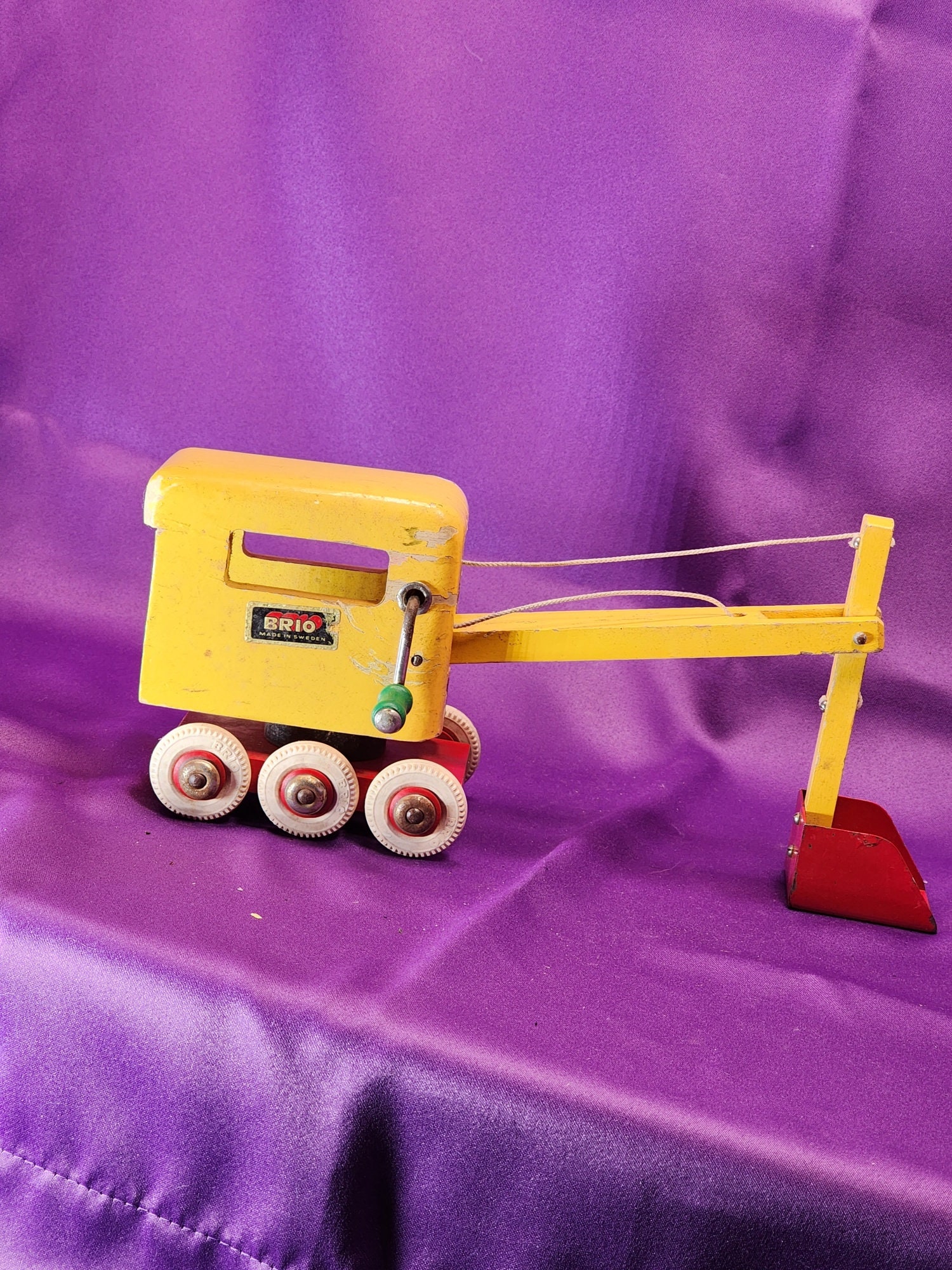 Vintage Brio Excavator - Etsy