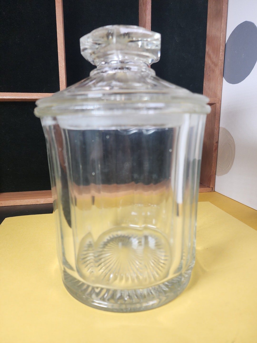 Vintage Glass Tobacco/cigar Jar/humidor - Etsy