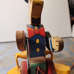 Vintage Donald Duck Pull Toy - Etsy